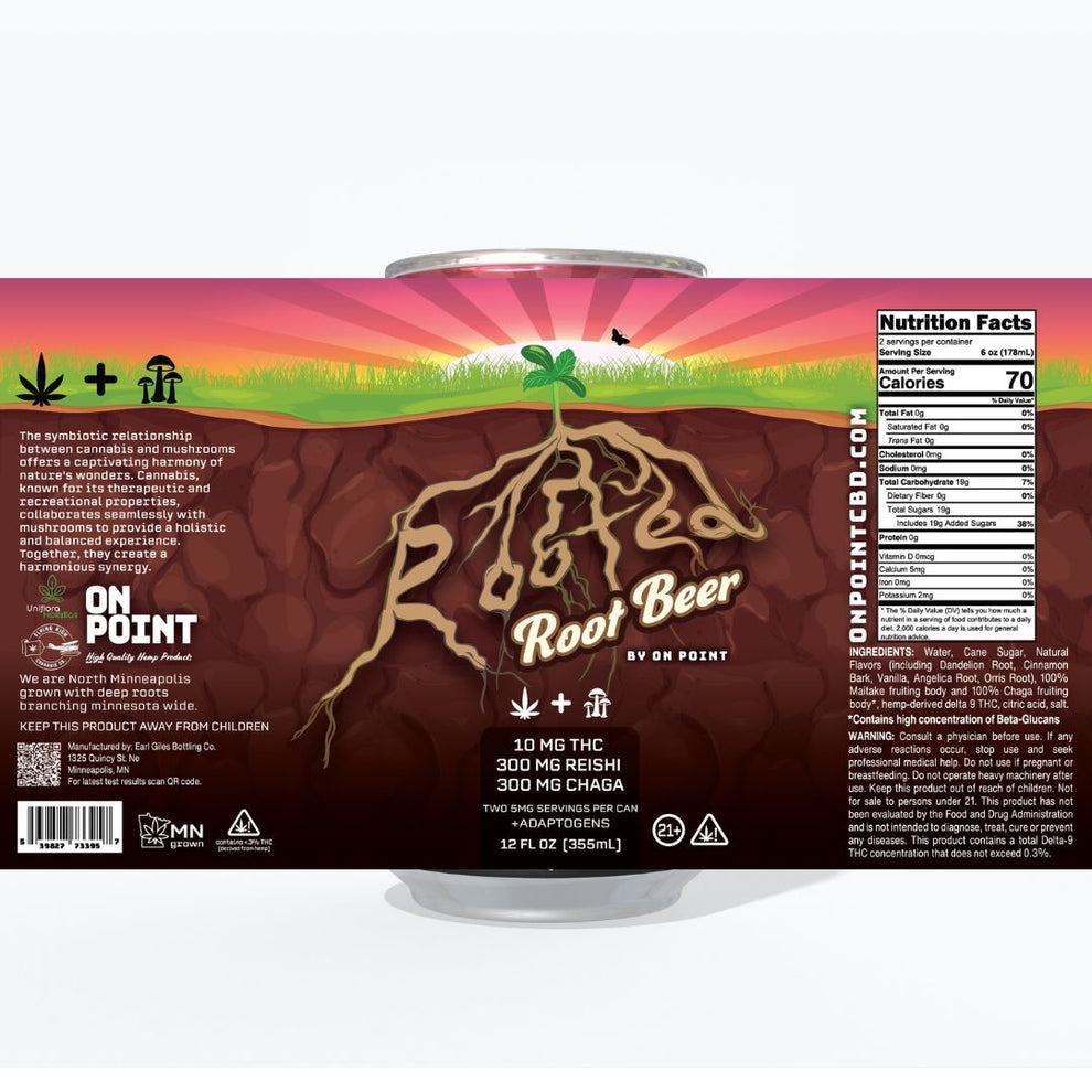 On Point Rooted Root Beer 4 pack
